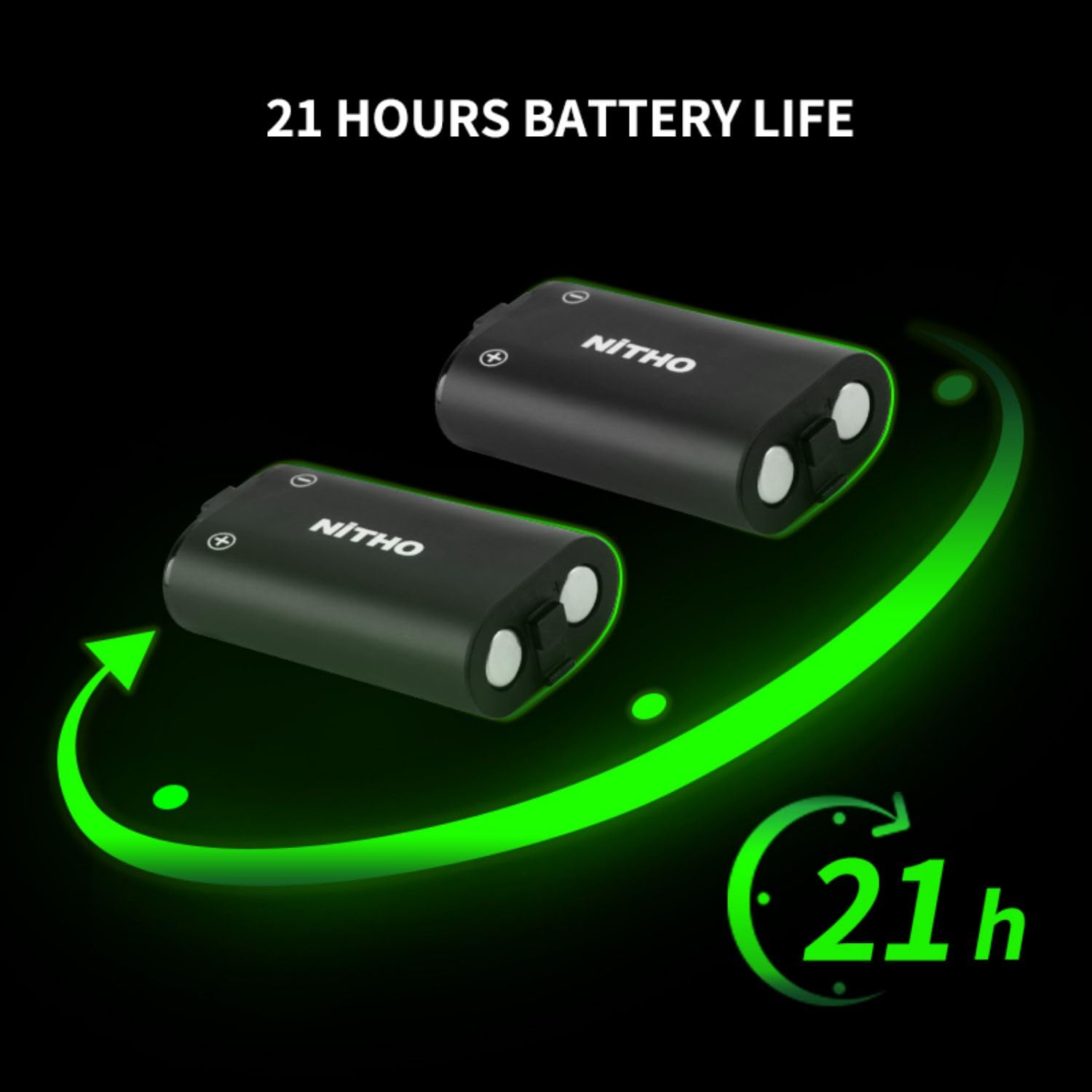 NITHO Controller Battery Pack and Charging Dock, Compatible with Xbox ...