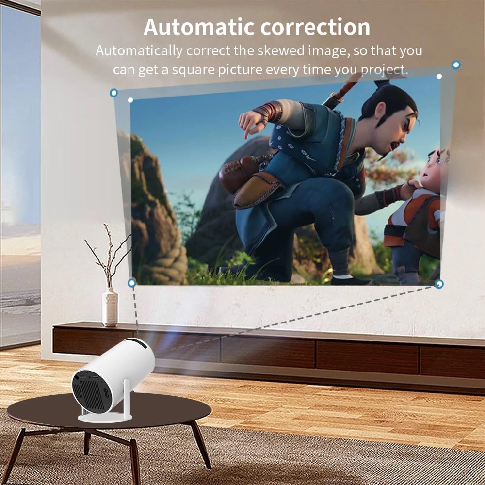 TOPTRO Free Style Projector for Home 4K Support 720p Native HD Portable ...